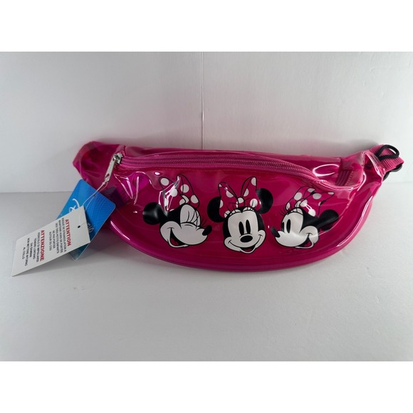 Disney | Bags | New With Tag Disney Minnie Mouse Pink Transparent Belt ...